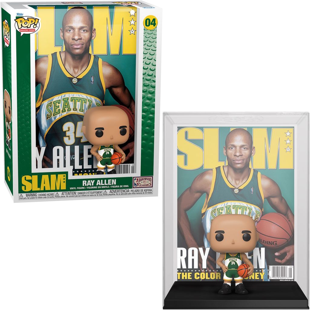 NBA Slam Magazine – Ray Allen #04 Deluxe Funko Pop Vinyl Figure | Big ...