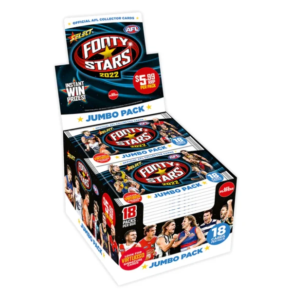 2022 AFL Footy Stars Hobby Box (18 Packs) | Big Boss Collectables ...