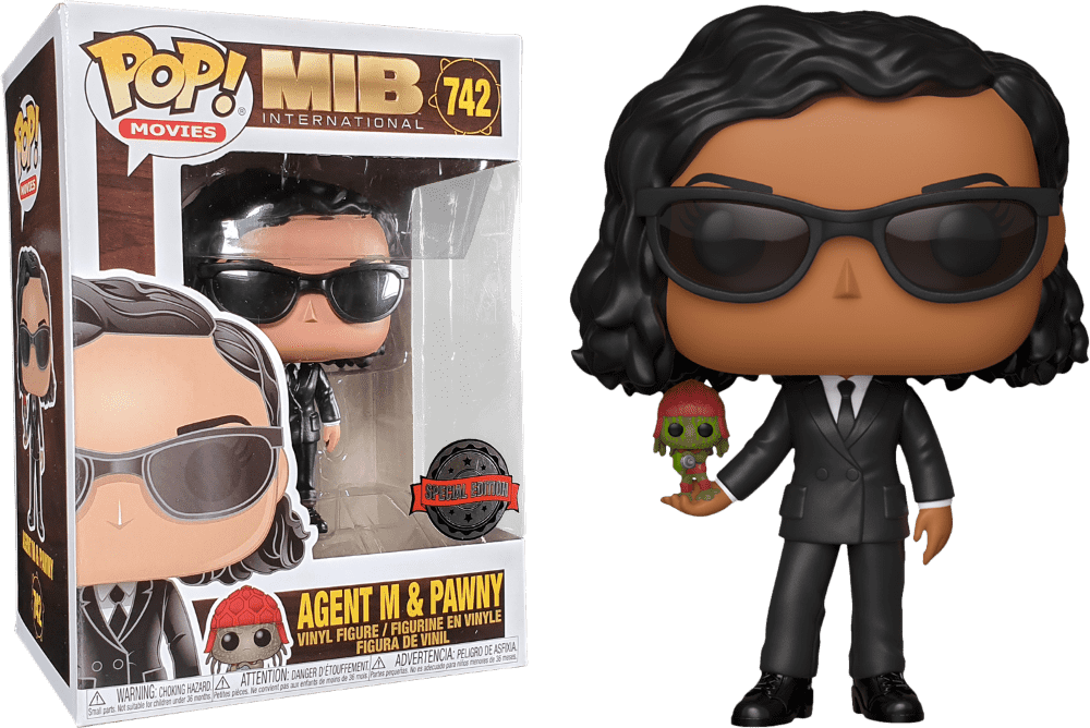 Funko Pop! MIB International 742 Agent M & Pawny Vinyl Figure | Big ...