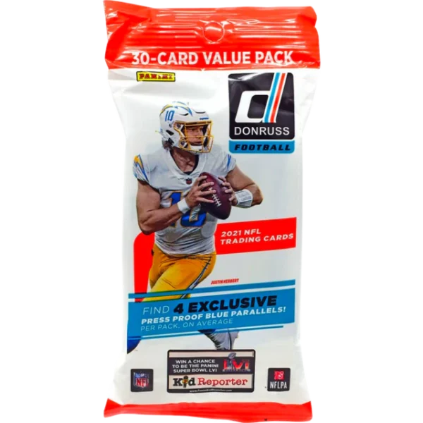 2021 PANINI Donruss Football NFL Trading Card Fat Pack | Big Boss ...