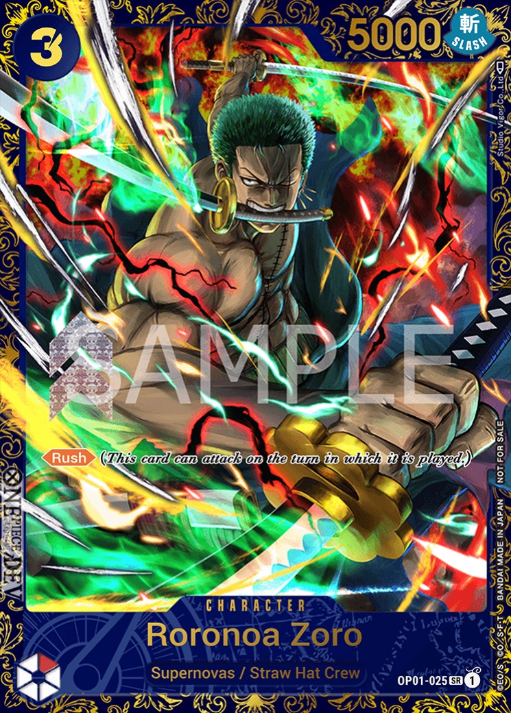 Roronoa Zoro Promo OP01-025_P3 | Big Boss Collectables | Trading Cards ...